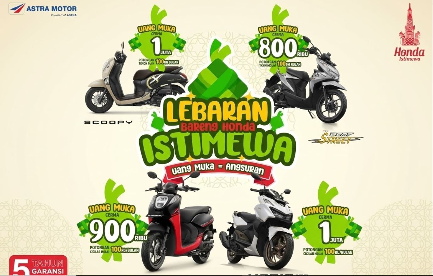 Promo Lebaran Motor Honda 2026, Berikut 4 Daftar Motor yang Dapat ...